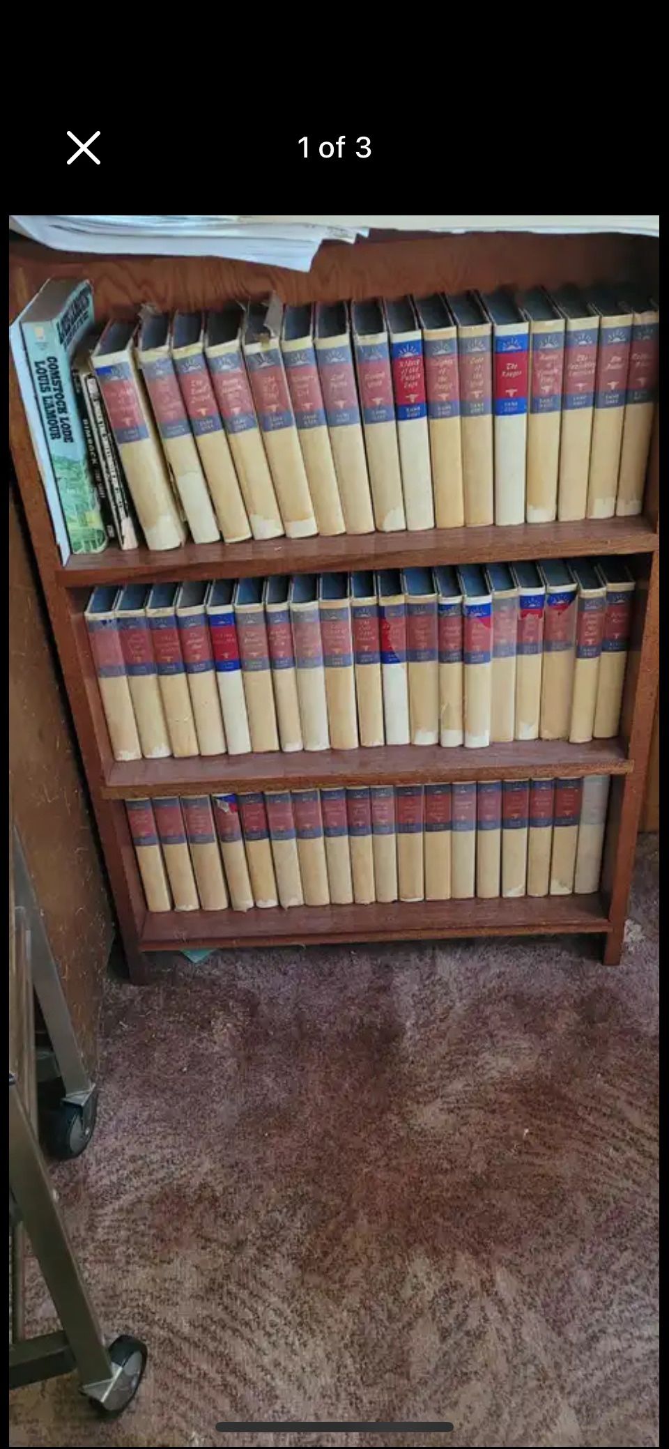 Set Of 64 Zane Grey 1950s Walter J Black Western Novels for Sale in ...