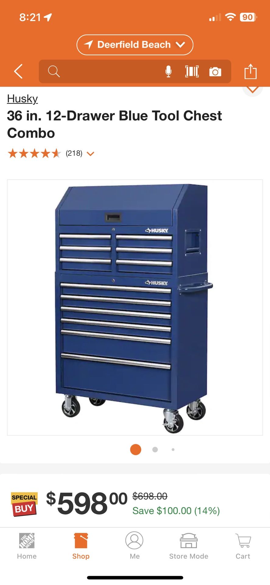 Husky Tool Chest 36” Inches 12 Drawers Brand New In The Box Garage ...