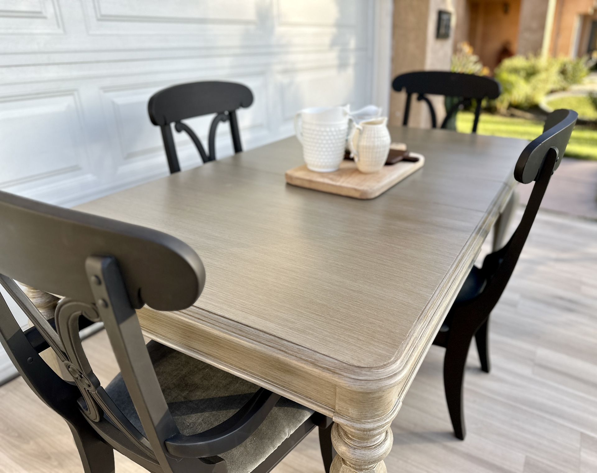 Rustic Farmhouse Dining Table And 4 Chairs for Sale in Redlands, CA ...