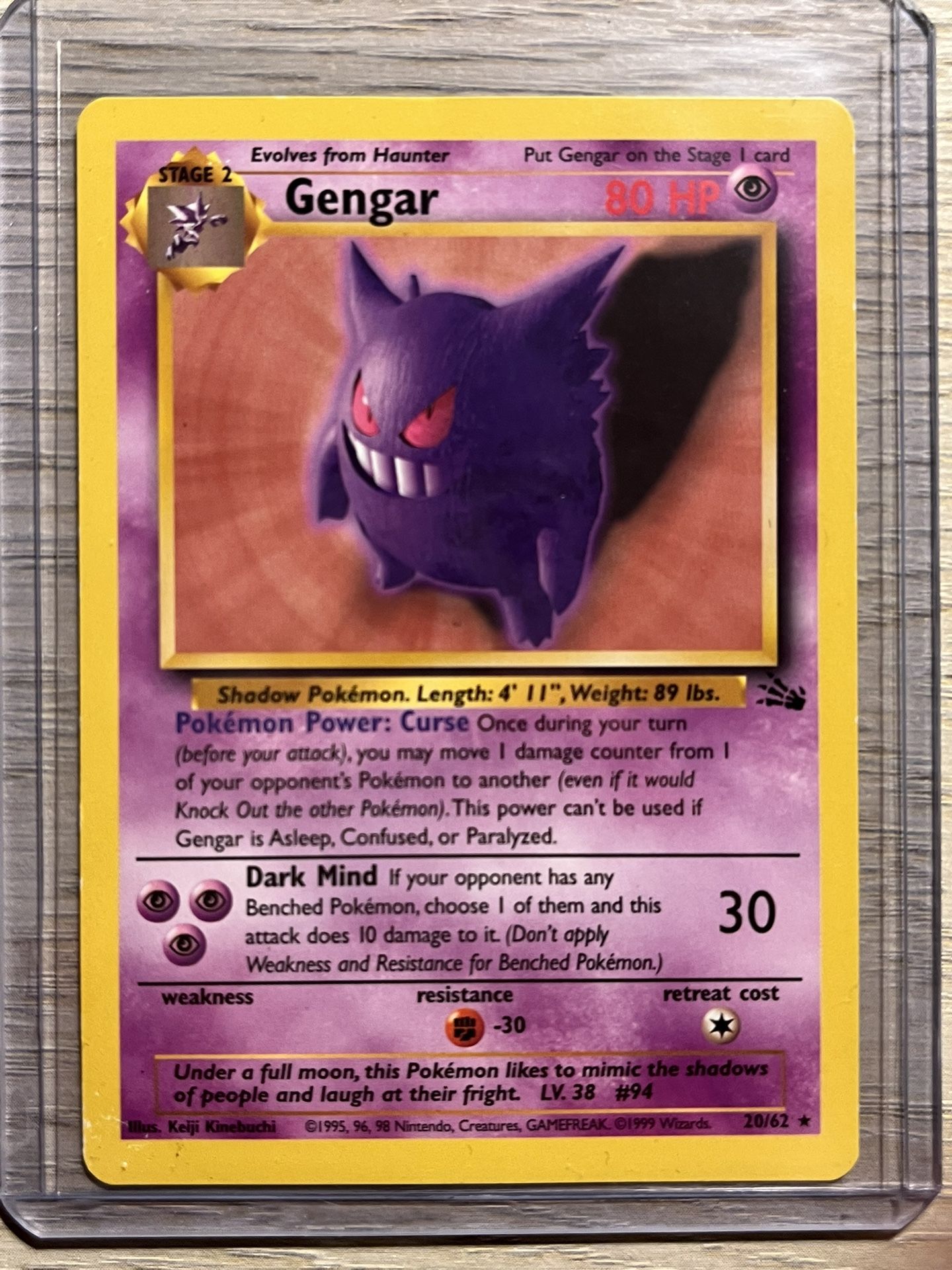 Original Gengar Card