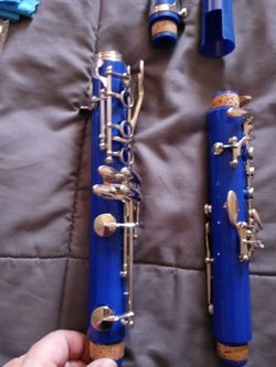 Blue Clarinet Instrument