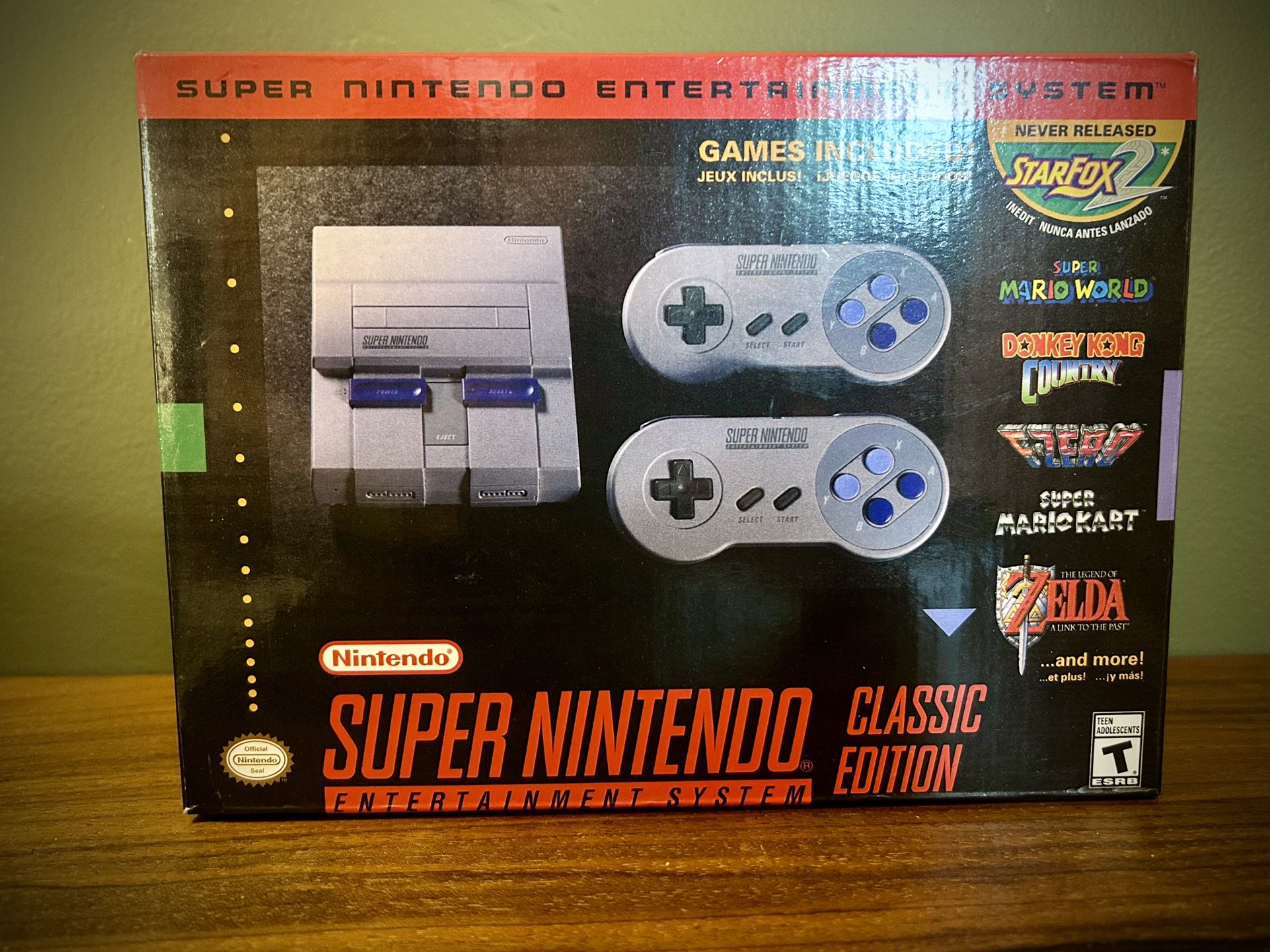 Super Nintendo Classic Mini Entertainment System SNES Included 21 Games ...