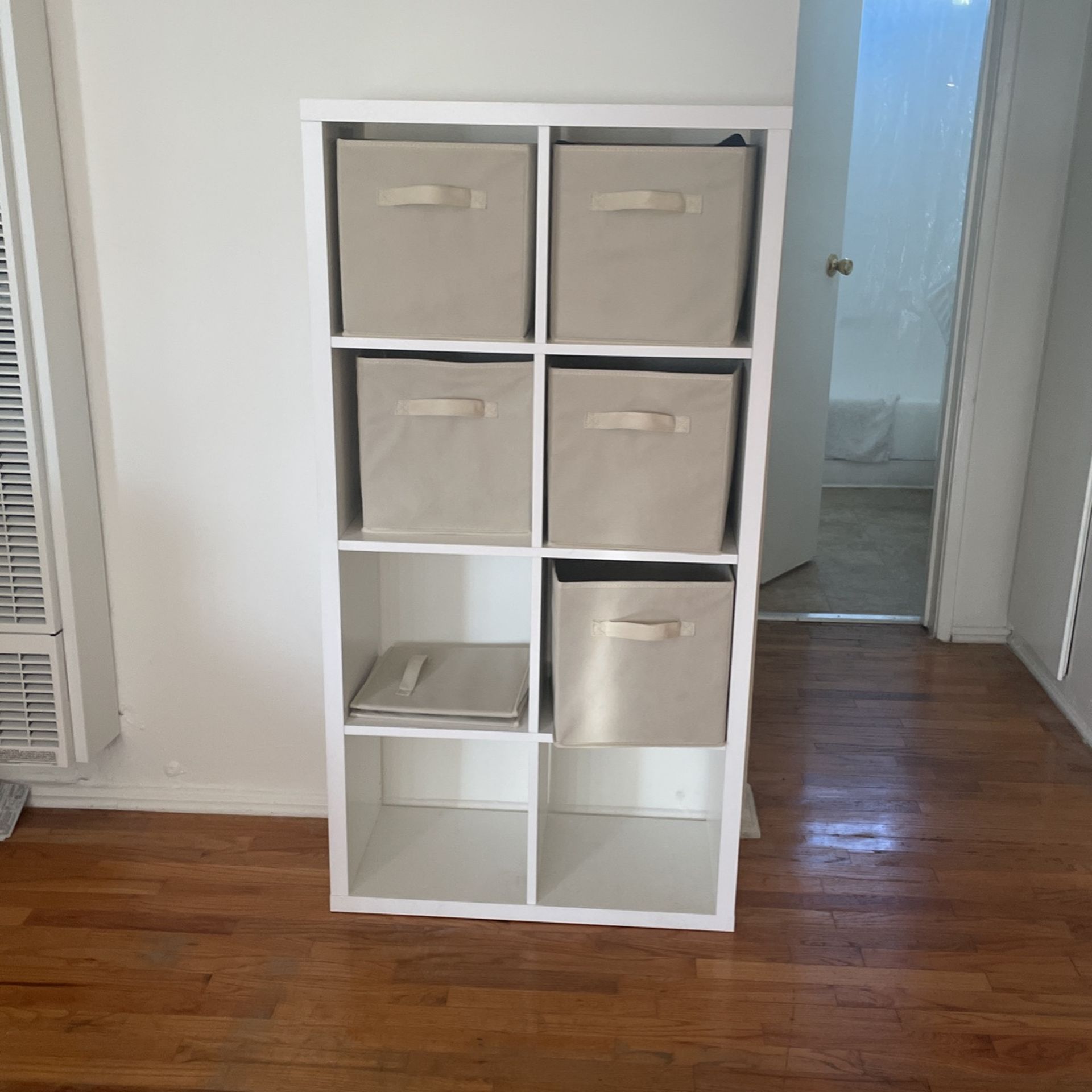 Shelf Unit 6 Compartments Ikea Flysta White for Sale in Los Angeles, CA ...