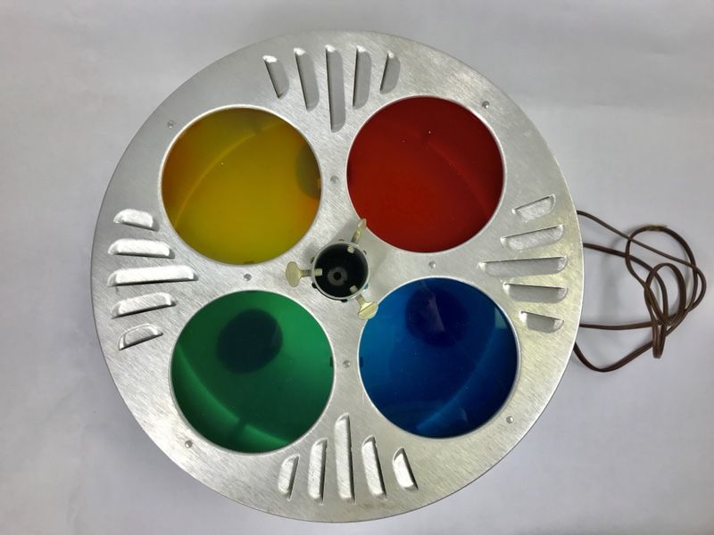 Vintage Evergleam Tri-Lite Revolving 4 Color Aluminum Christmas Tree ...