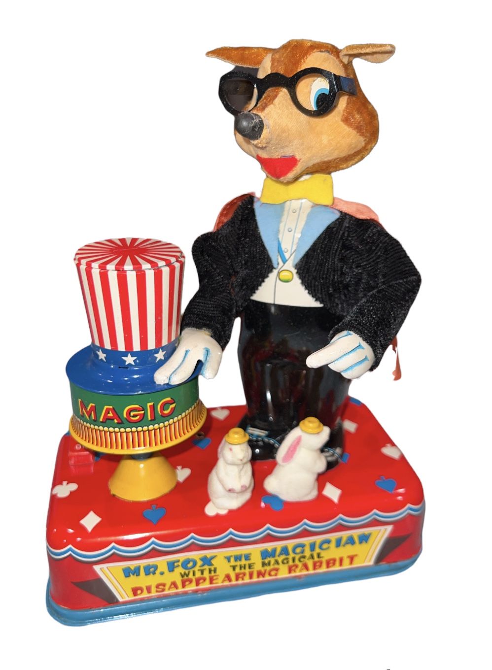 Vintage YONEZAWA MR FOX THE MAGICIAN DISAPPEARING RABBIT TIN LITHO TOY HTF for Sale in Buford ...