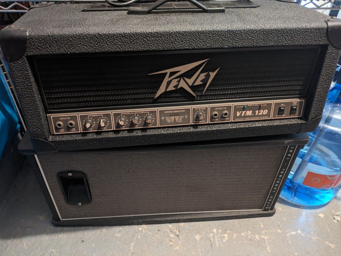 Peavey VTM 120 Guitar Tube Amp and Altec Lansing 1201 Horn Speaker for ...