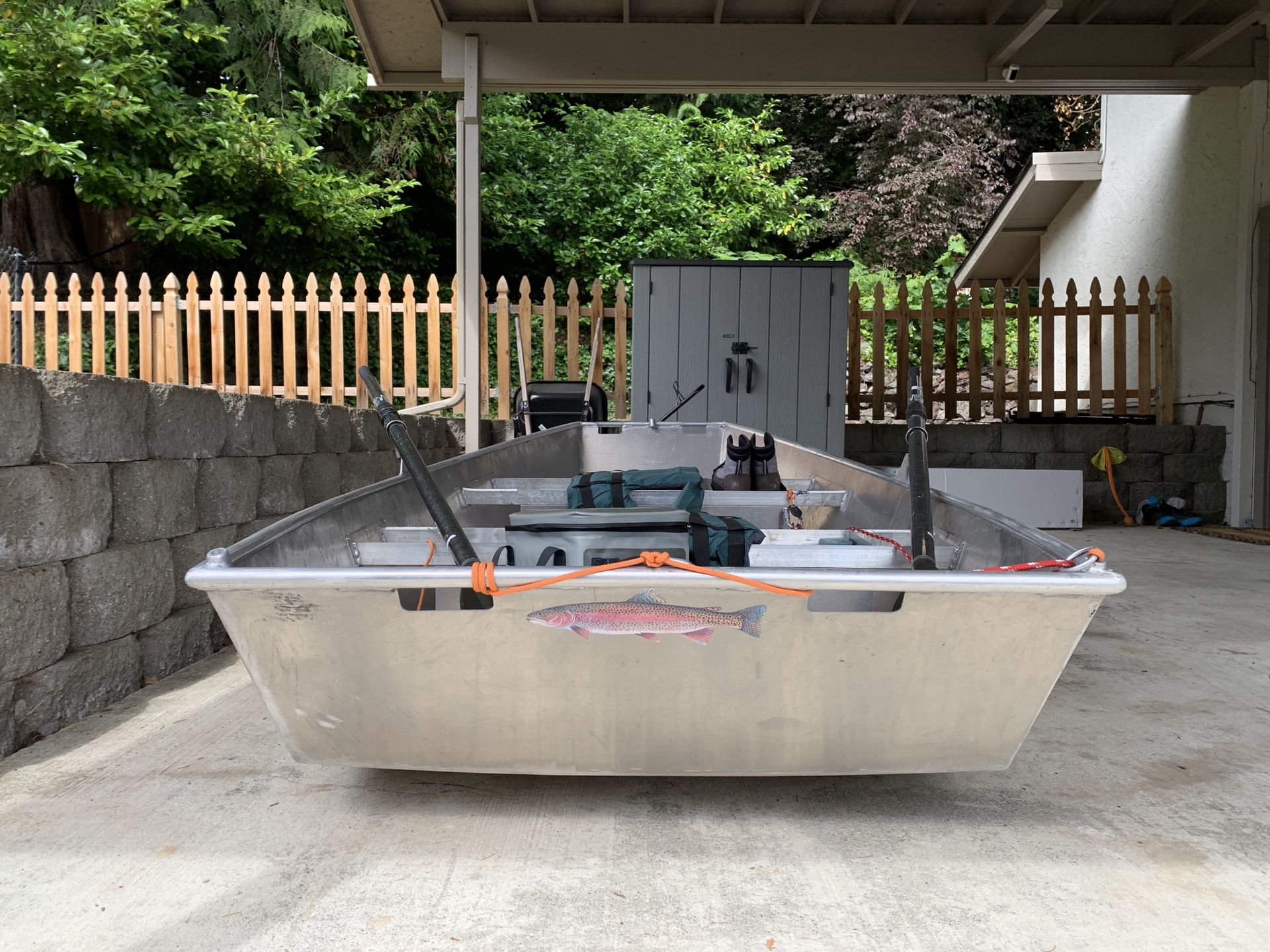 12 foot Mini Drifter Aluminum fishing boat (the extra big version) for ...