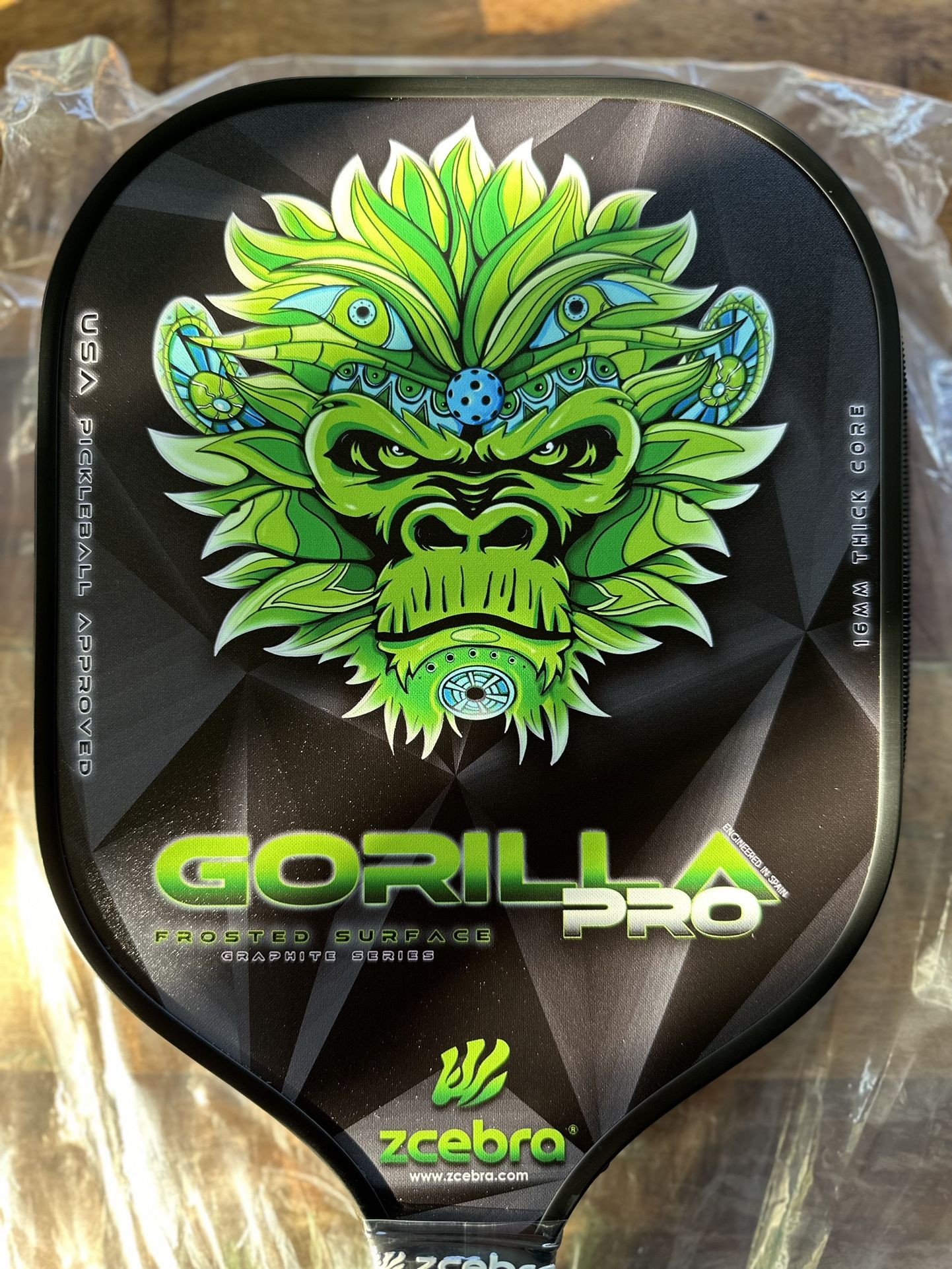 Gorilla PRO Green pickleball Paddle Frosted Carbon Surface for Sale in ...