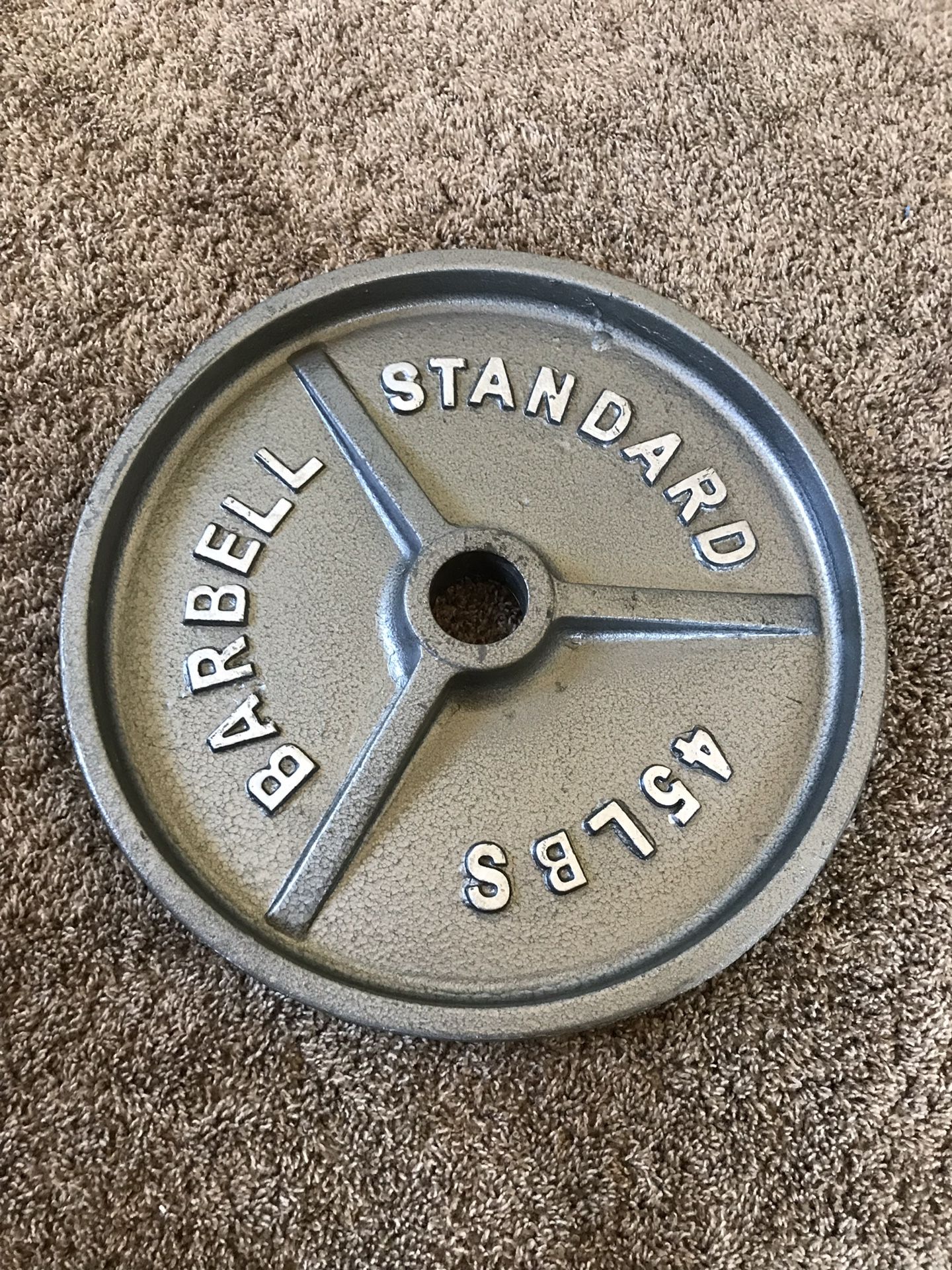 Standard Barbell 45 lbs. Deep Dish Weight Plate 45lb. for Sale in ...