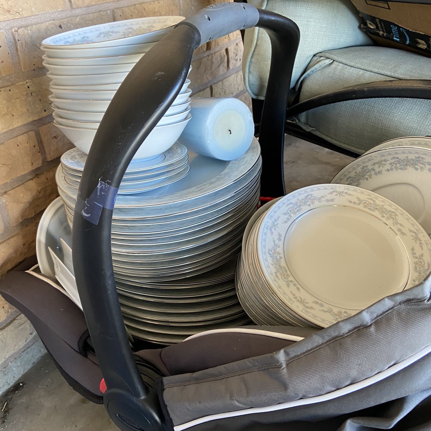 Dinnerware Set Of Excel China In The Somerset Pattern, Made In China ...