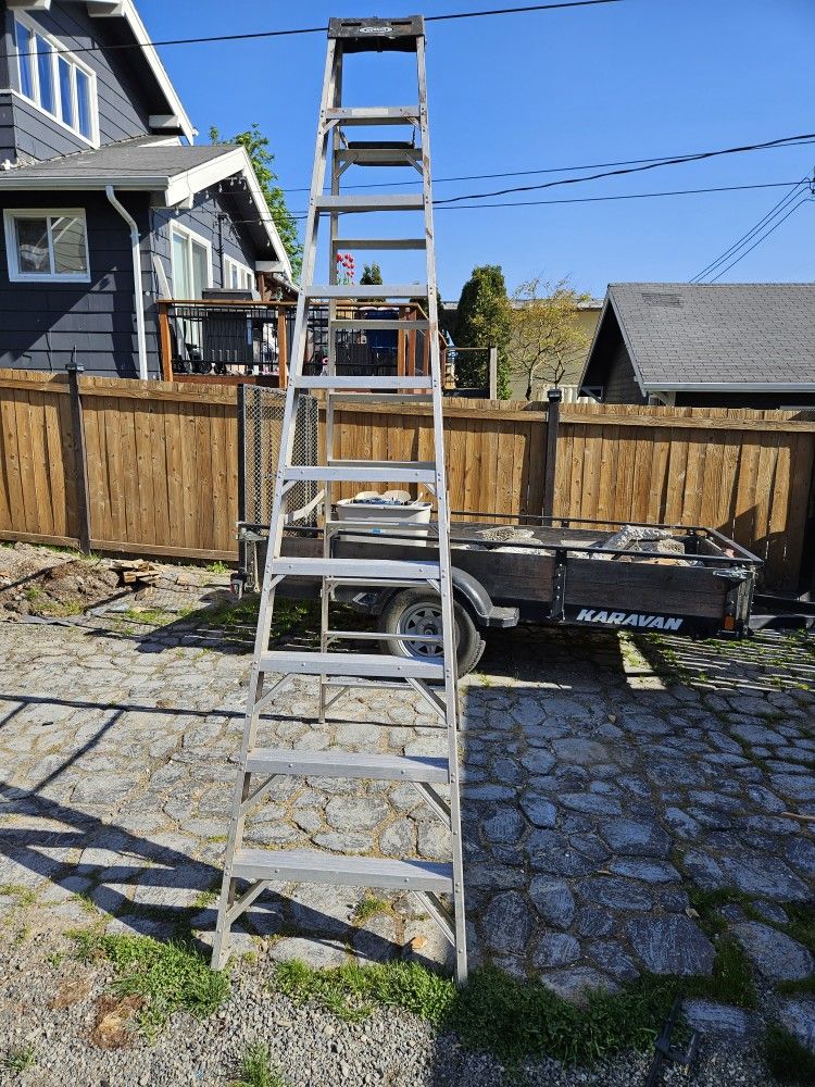 Werner 10'/14' Aluminum A-Frame Ladder for Sale in Tacoma, WA - OfferUp