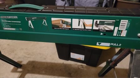 Masterforce Adjustable Folding Steel Sawhorse for Sale in Romeoville IL OfferUp