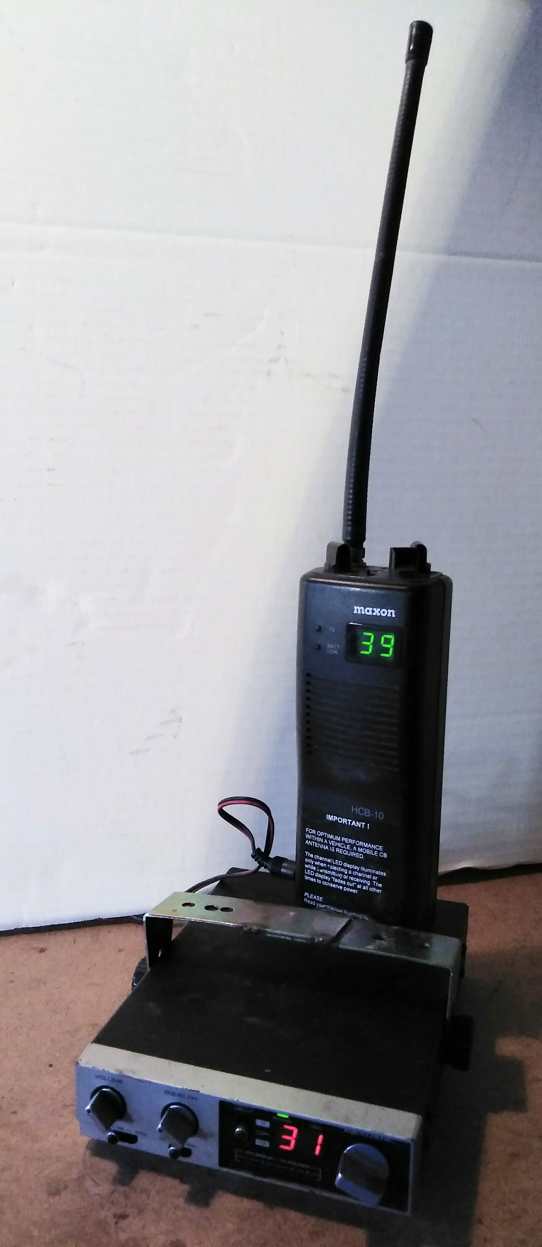 Maxon hcb-10 handheld and realistic mobile CB radios 40 channel works ...