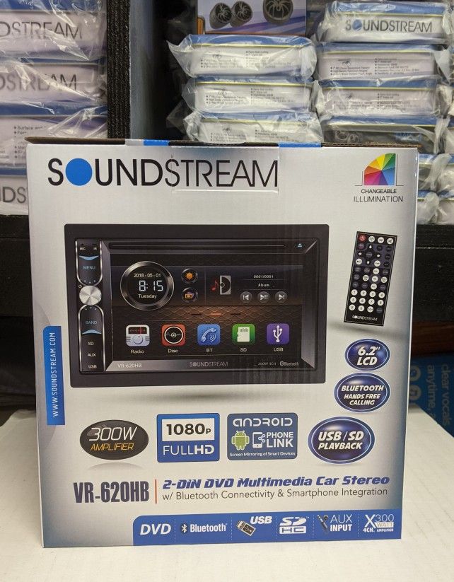 SOUNDSTREAM DOUBLE DIN CAR STEREO WITH BLUETOOTH for Sale in Montebello ...