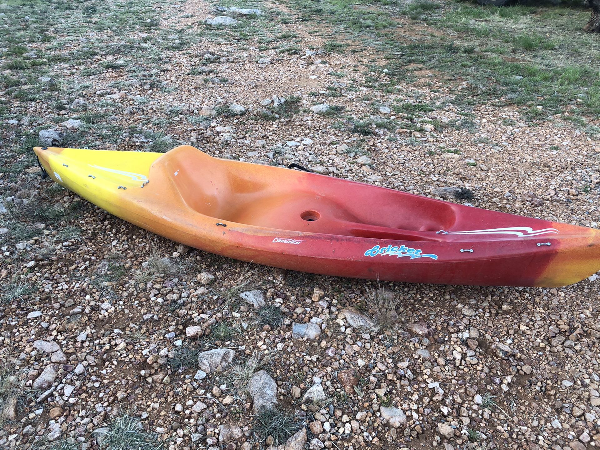 Red and orange dimension cricket kayak for Sale in Vail, AZ - OfferUp