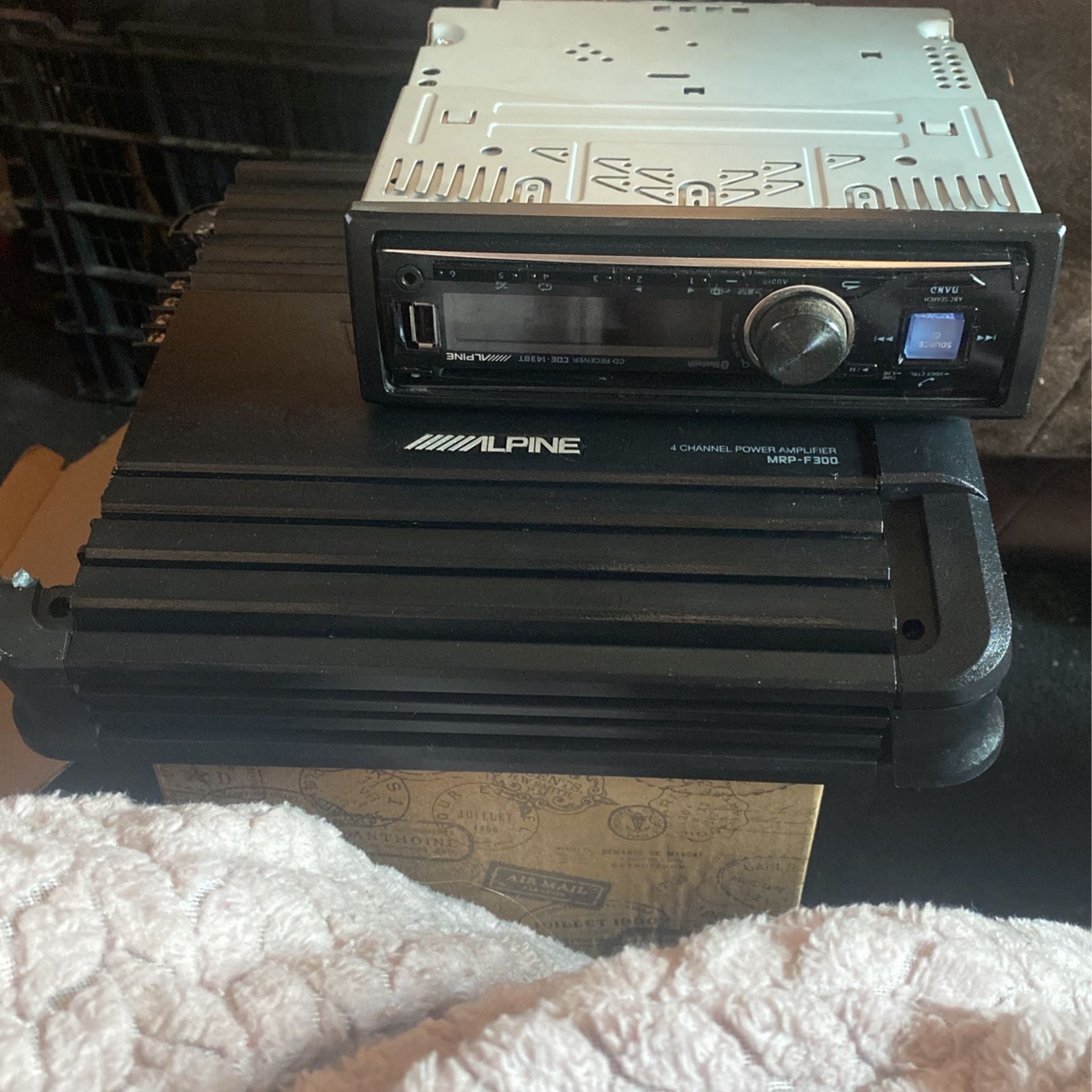 alpine receiver and amp for Sale in Downey, CA - OfferUp