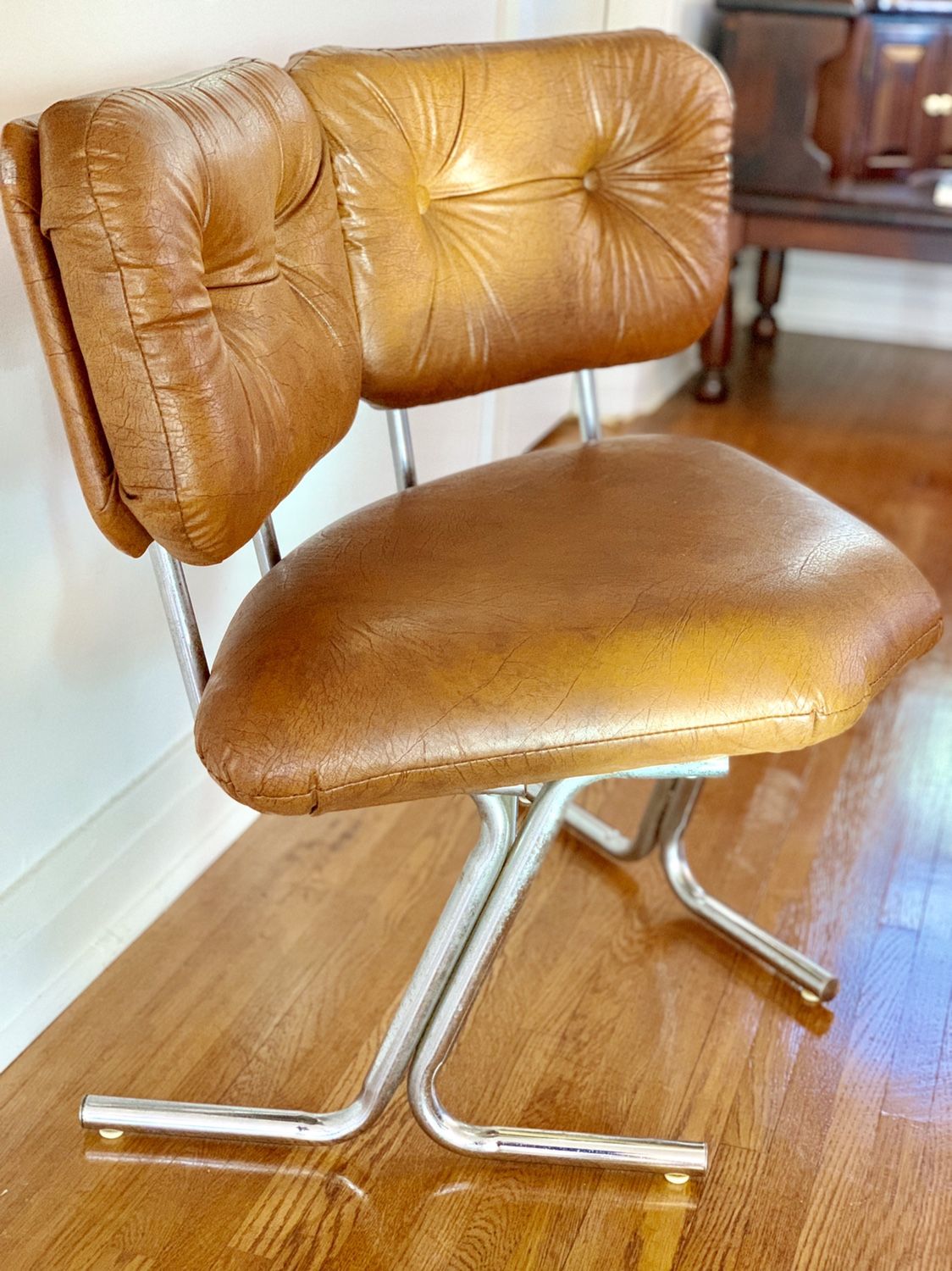 Original 1979 Vintage MCM Love Seat Corner Seat Leather for Sale in San ...
