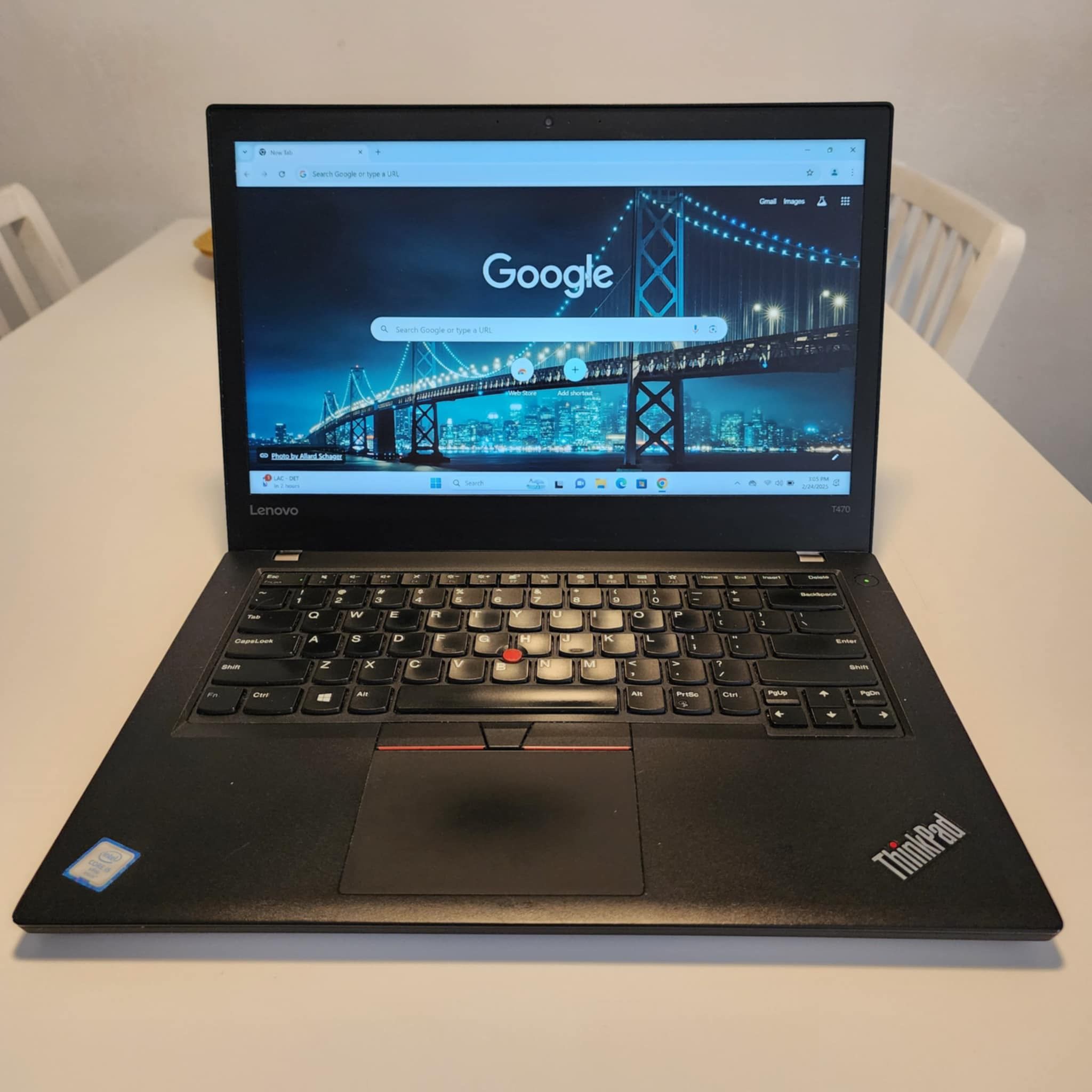 Lenovo ThinkPad T470 14-inch HD with 2.4GHz Intel Core i5 (6th Gen) (8GB RAM, 120GB SSD) windows ...