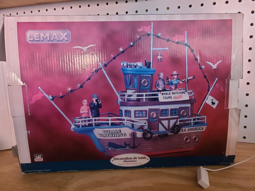 Lemax S.S. Angelica Illuminated Boat Christmas Village Multicolor for ...