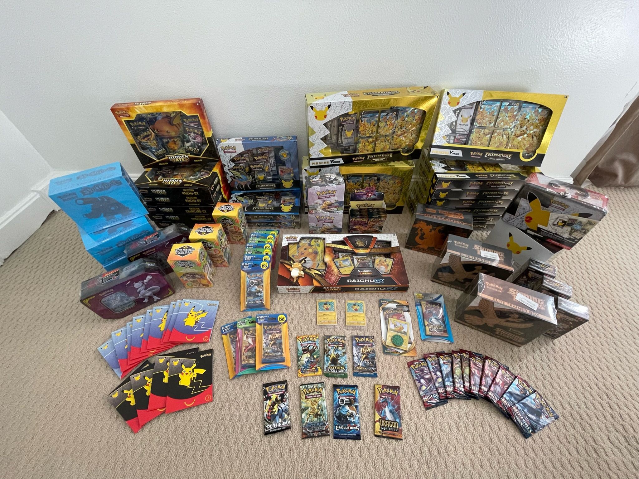 Pokemon - Sealed Lot - Bulk Buyer Only - Shining legends, Platinum, Xy ...