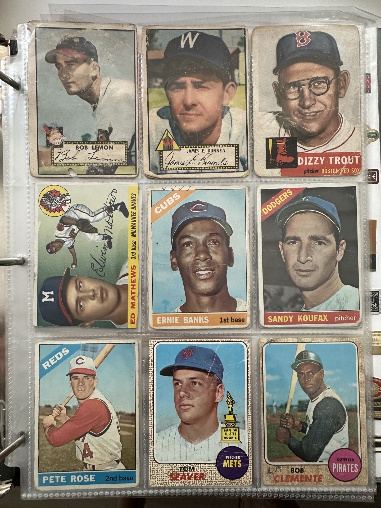 50s-70s Vintage Baseball Trading Cards All Stars Hall Of Fame Rookie ...