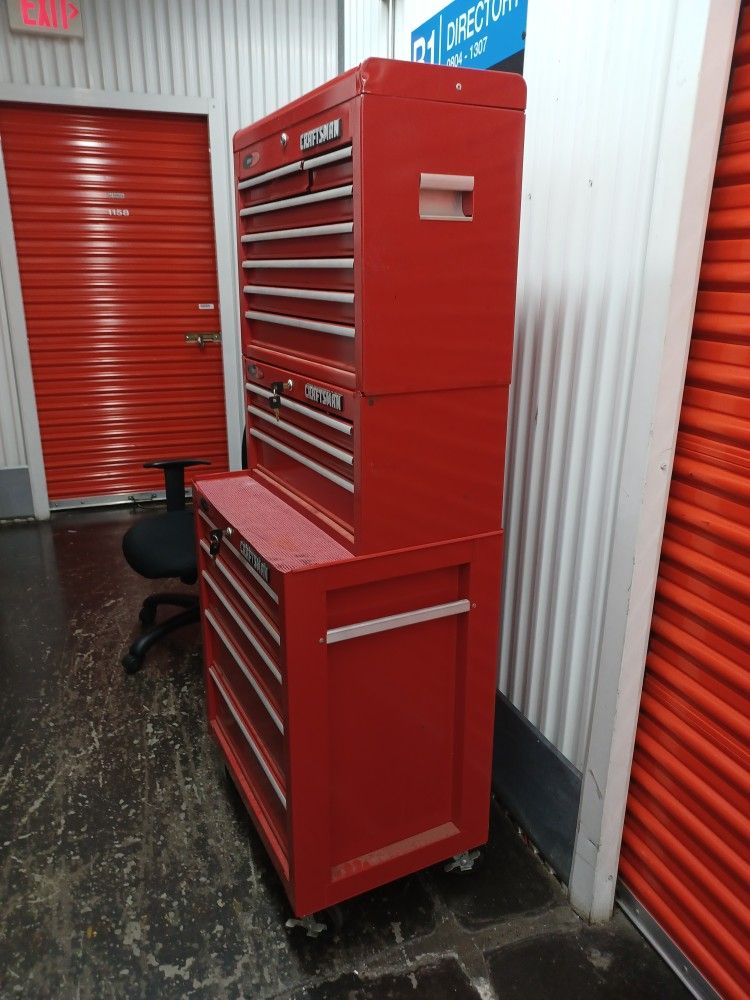 Complete Craftsman 3 Tier Tool Box FULL OF TOOLS!! for Sale in Moreno ...