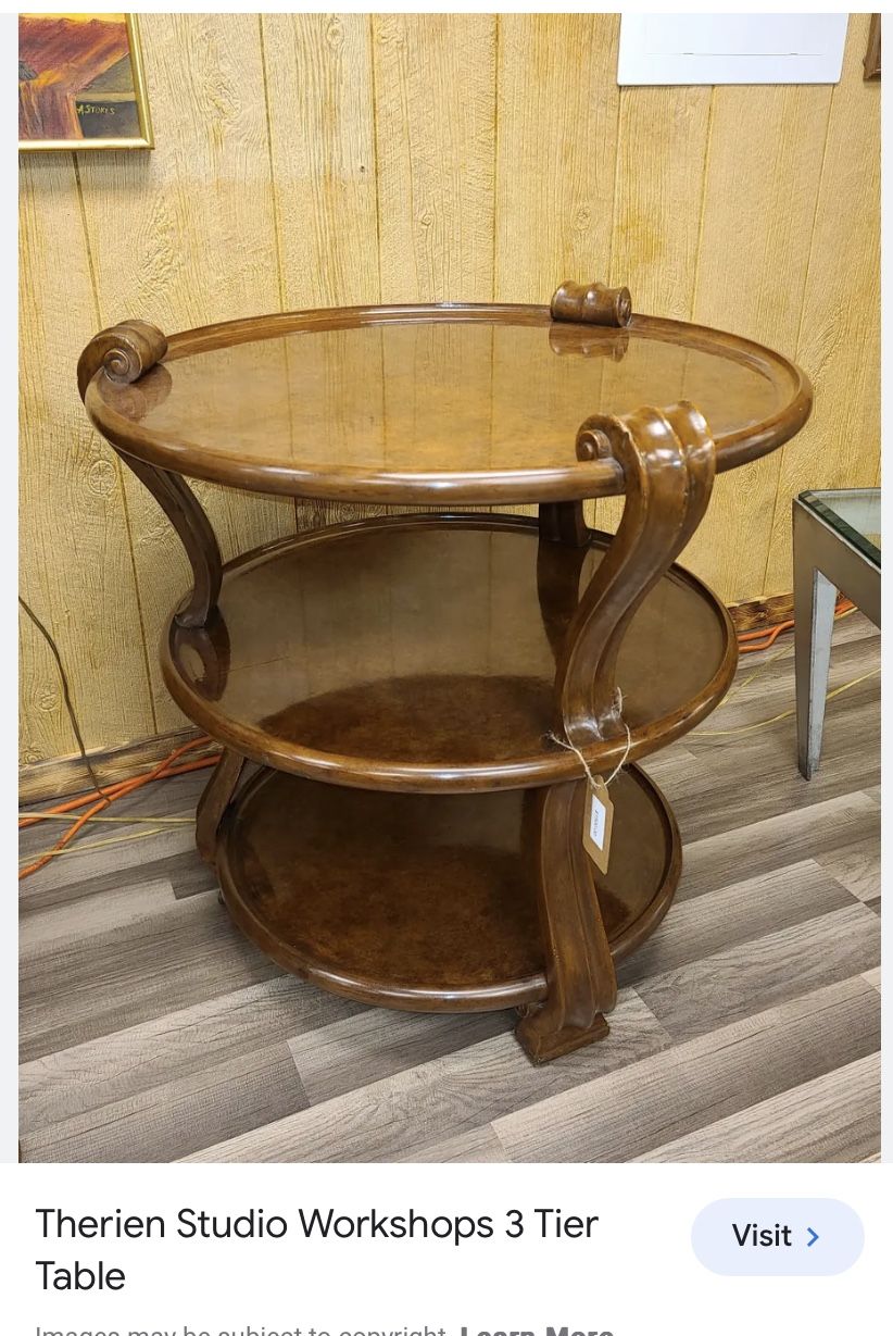 Therien Studio Workshops 3 Tier Gorgeous Table for Sale in Santa Monica ...