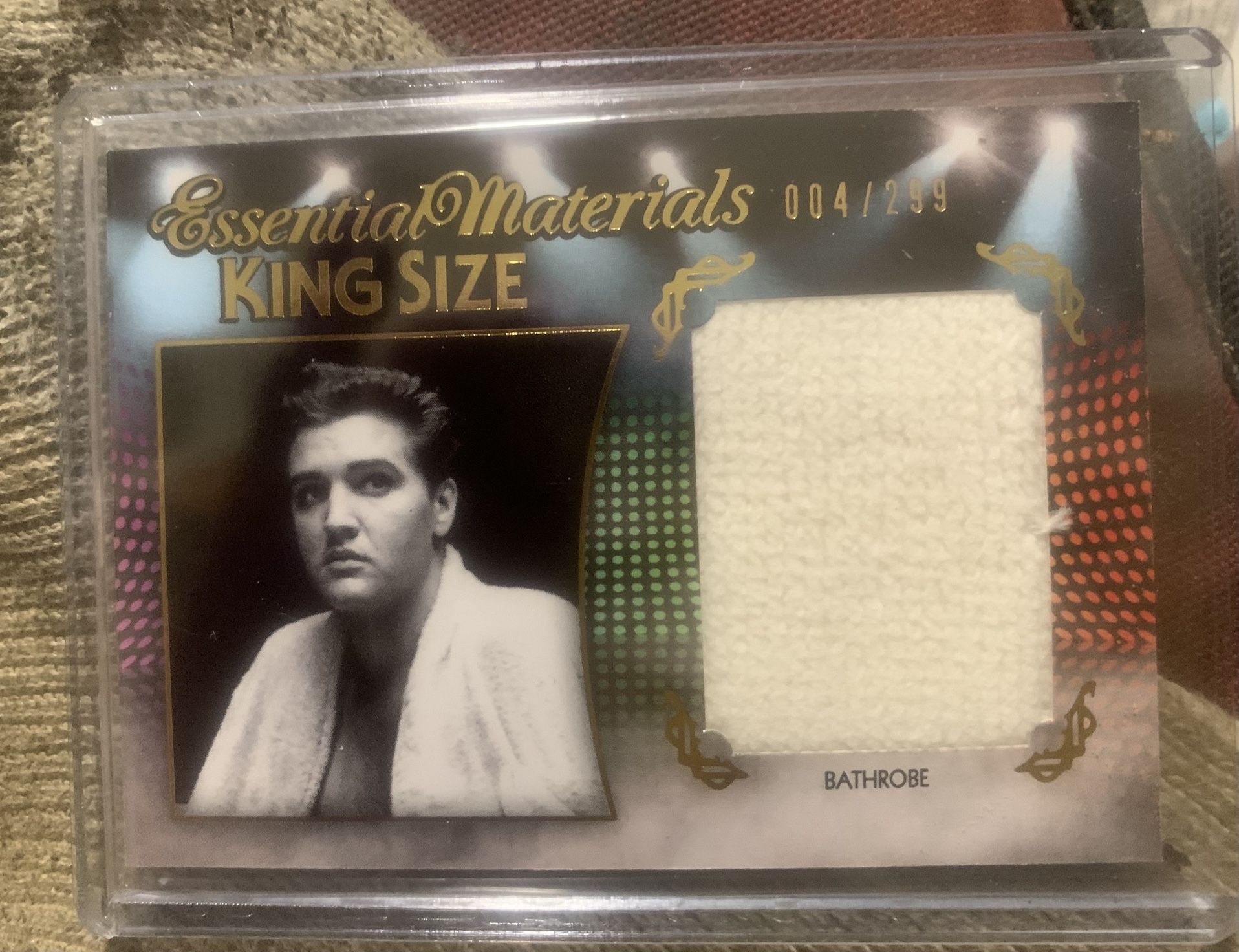 2012 Press Pass Essential Materials KING SIZE #KS-2 Elvis Presley Bath ...