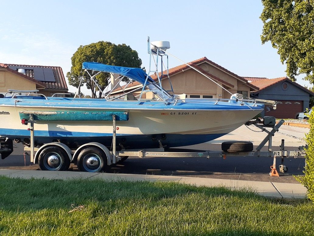 1971 fiberform boat 20ft for Sale in Antioch, CA - OfferUp