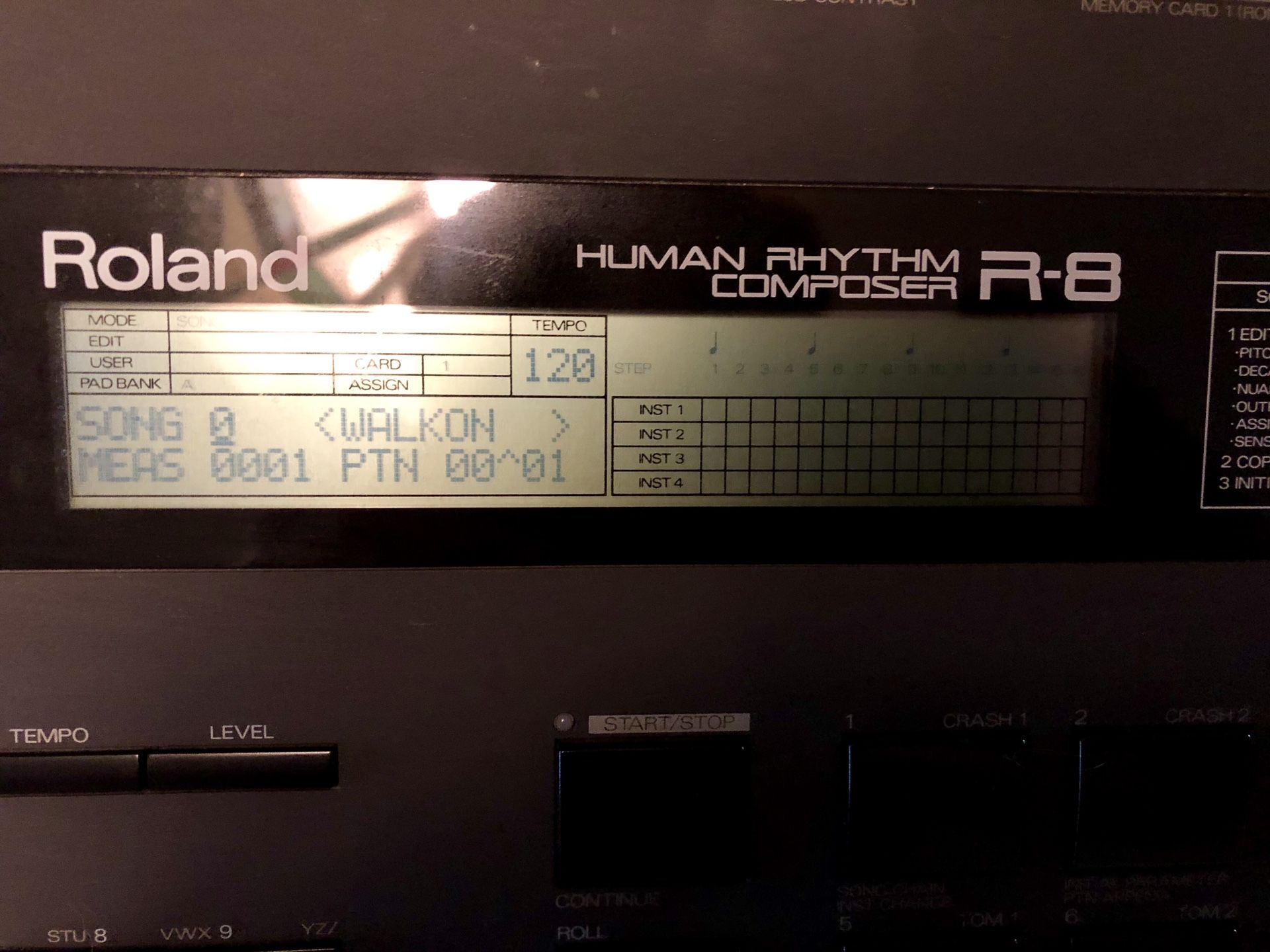 Roland R8 Drum Machine with Power Supply, Manual and Sound Cards for ...