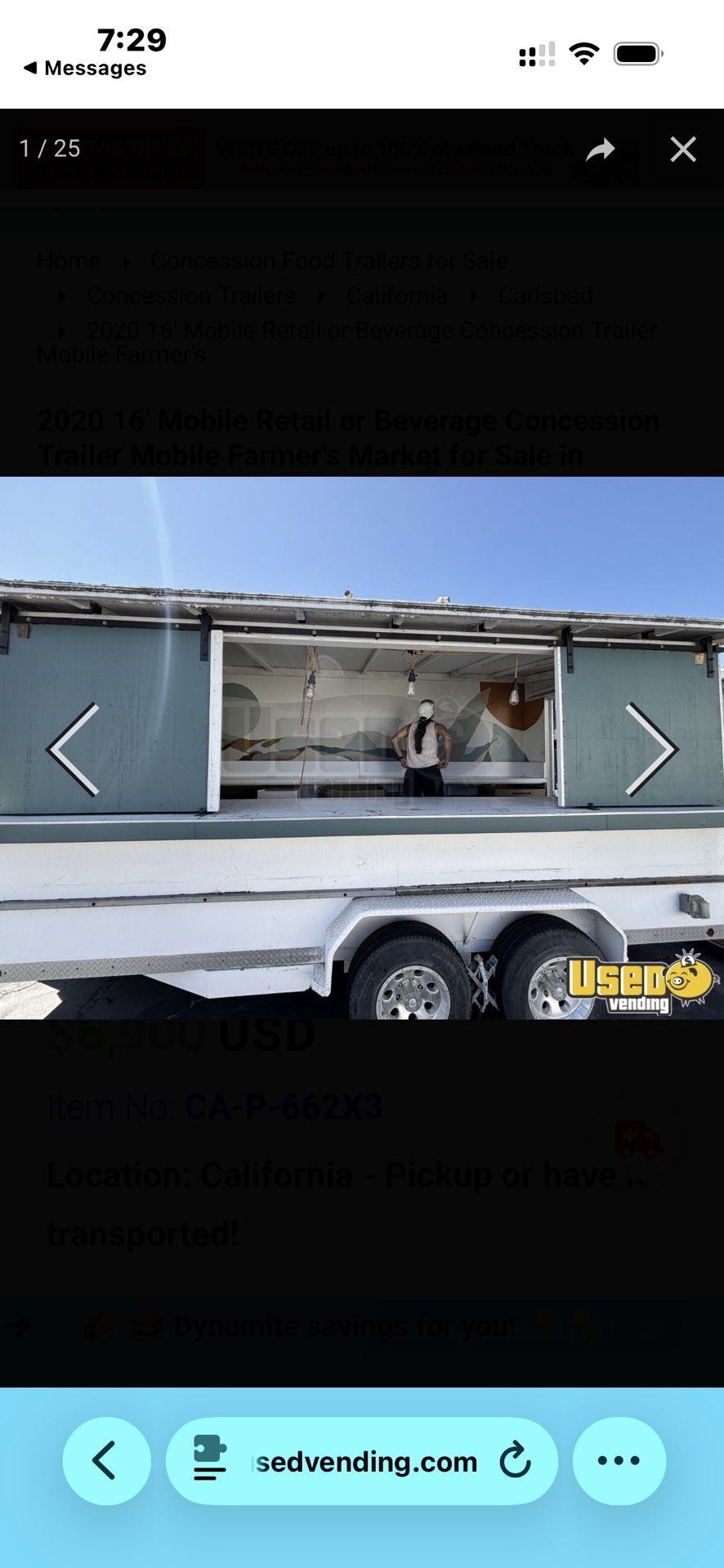 2020 16ft Mobile Retail/ Concession Trailer for Sale in Oceanside, CA ...