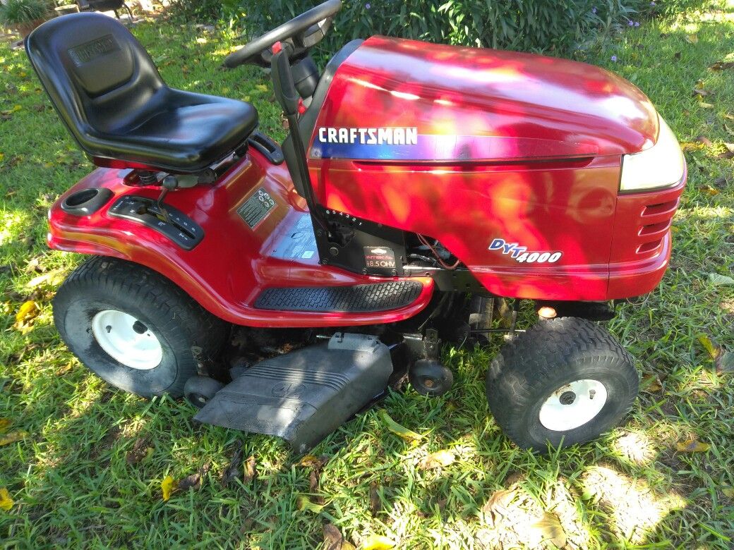 Craftsman DYT 4000 riding mower for Sale in Fort Worth, TX - OfferUp