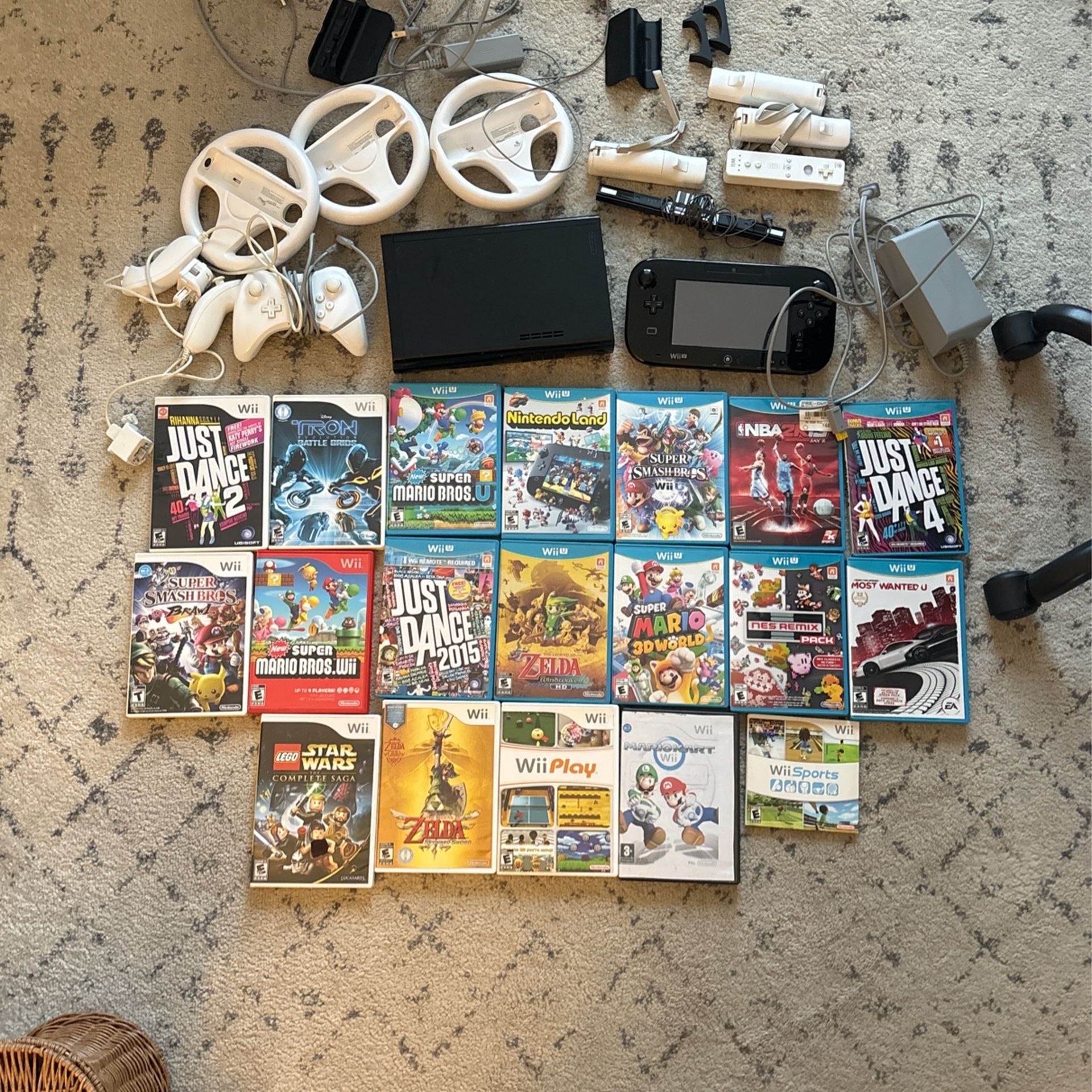 Wii U Console, 19 Games And 5 Controllers for Sale in Bothell, WA - OfferUp