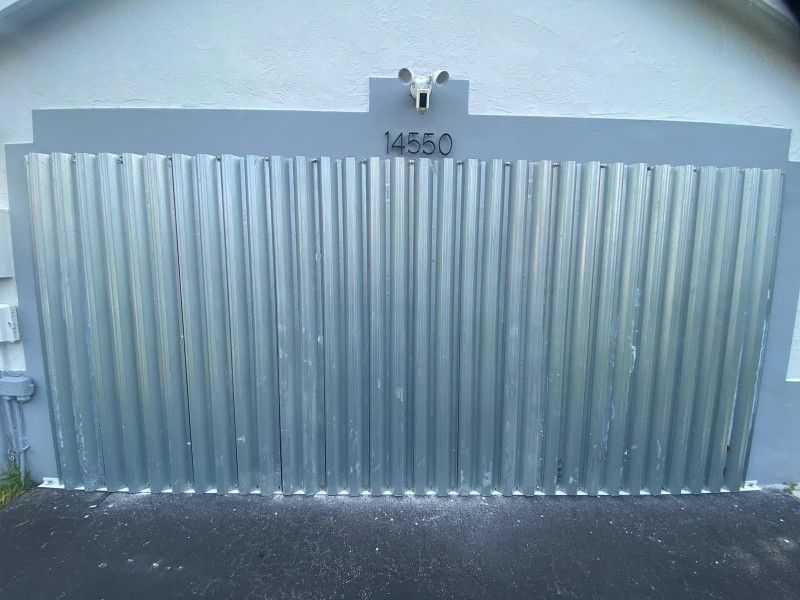 Code Approved Steel and Aluminum Hurricane Panels Shutters Miami-Dade ...
