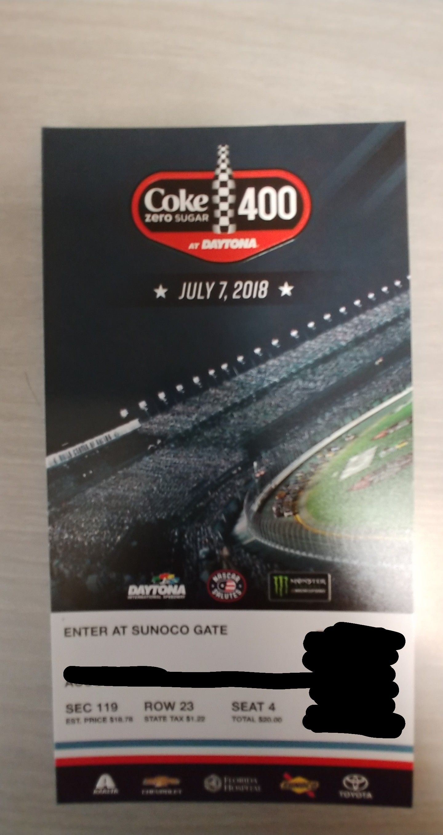 Coke Zero 400 Logo