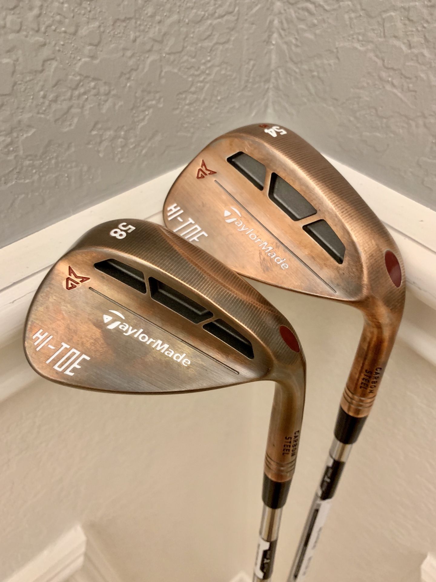 New Taylormade Hi Toe Wedges 54 and 58 Degree 2019 Model (Titleist Callaway Ping Cobra Mizuno ...