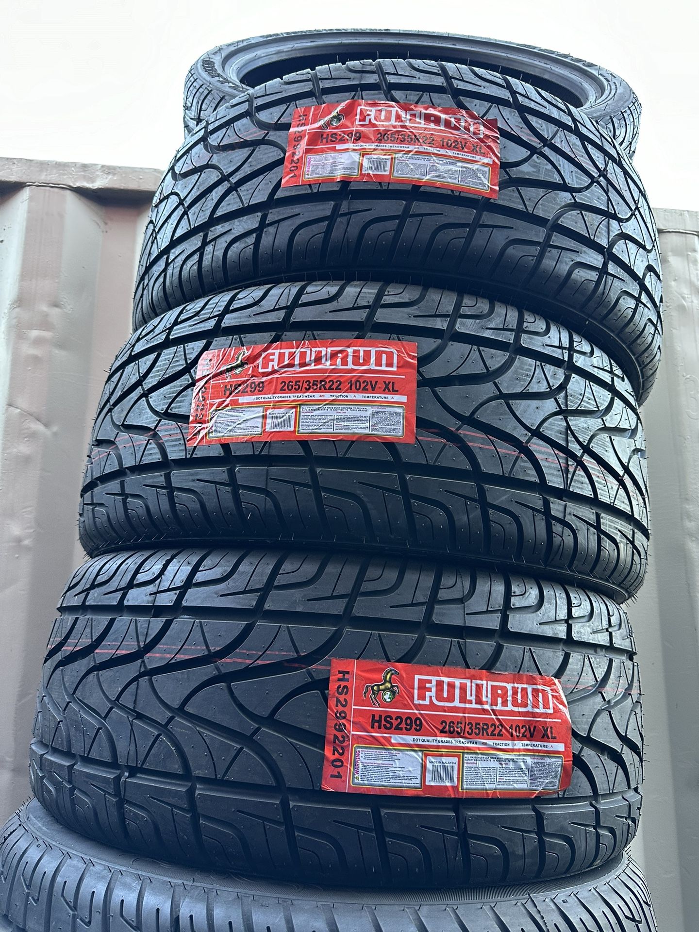 265/35/22 Fullrun - New Tires $100 EACH TIRE/ CADA LLANTA- INSTALLED ...