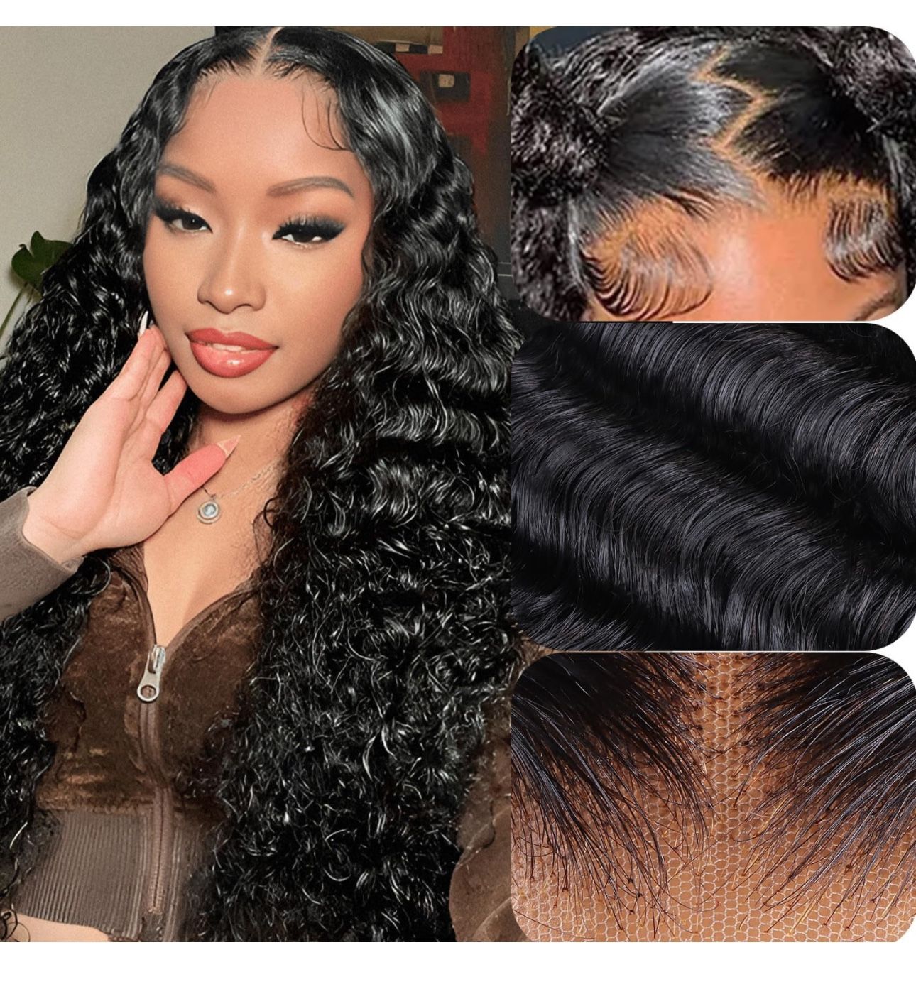 NEW/SEALED 13x4 Ultra-fitted HD Lace Front Wig, Deep Wave Human Hair ...