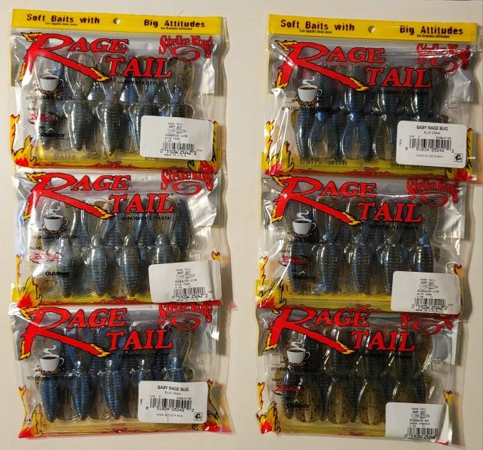 Strike King Baby Rage Bug Bundle - 6 Item's for Sale in Staten Island ...