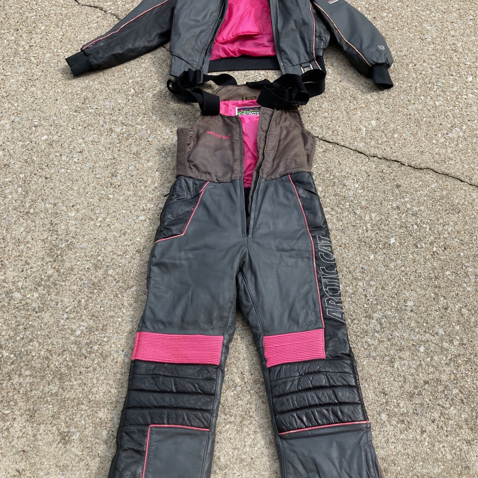Arctic Cat ALL Leather Perfect Condition Winter Snowmobile Suit Womens ...