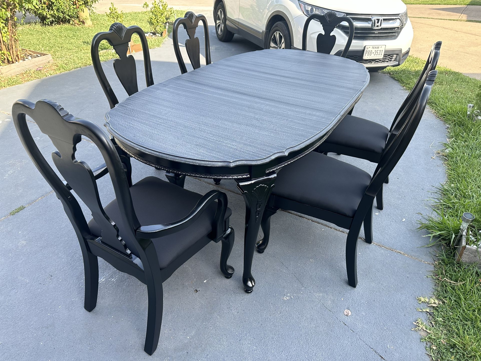 Beautiful, Rustic Set Table&leaf And 6 Chairs (hermoso Comedor Rústico ...