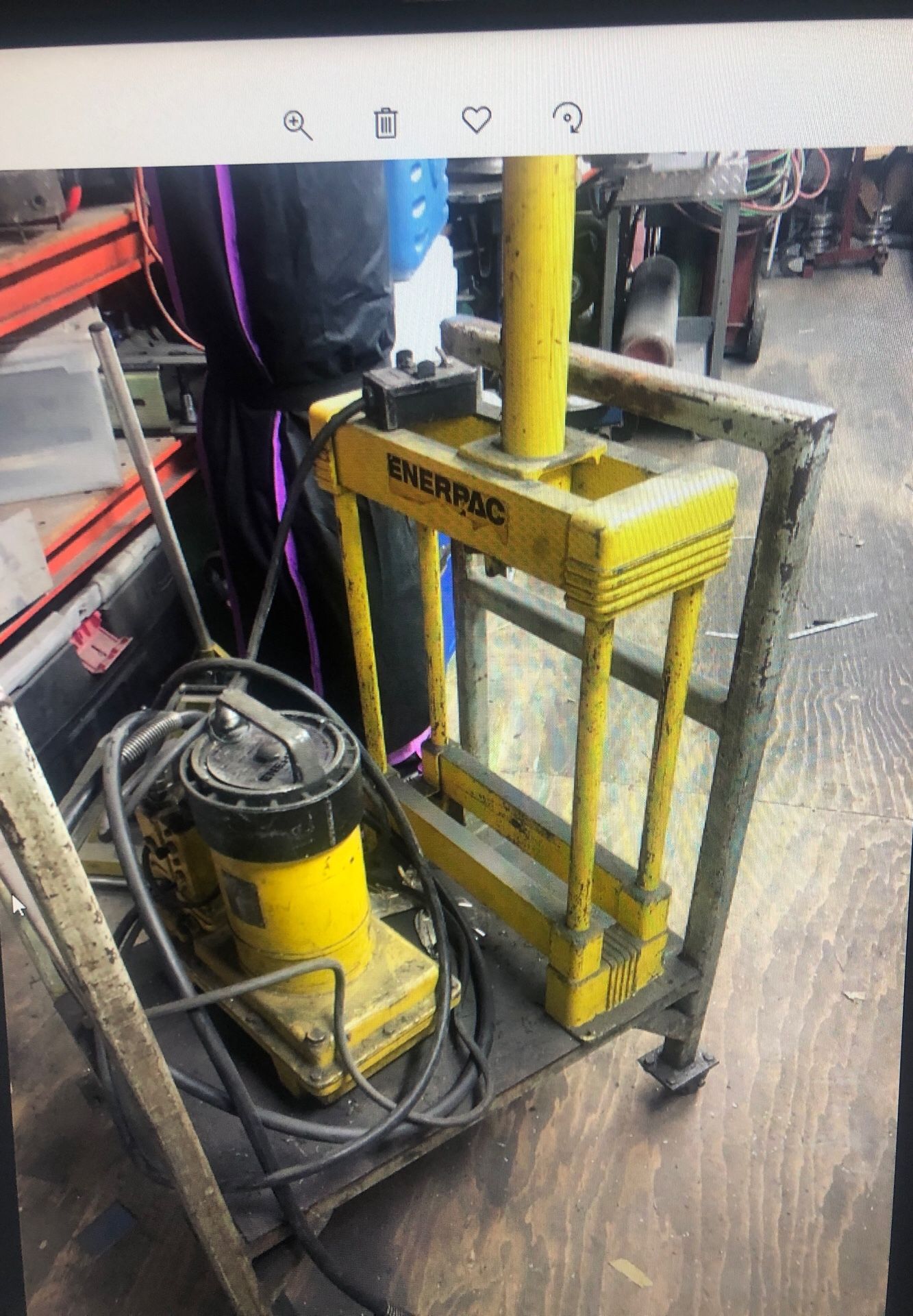 Enerpac press with hydraulic power supply for Sale in Kent, WA - OfferUp