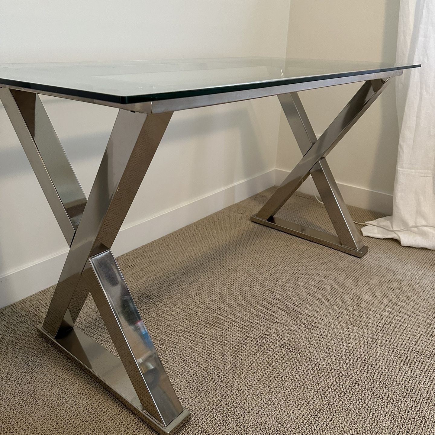 Pottery barn ava desk glass store