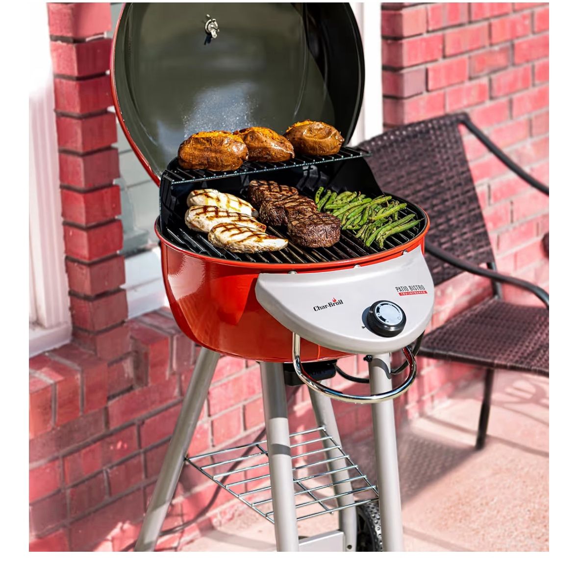 Char-Broil Patio Bistro TRU-Infrared Electric Grill, Red – for Sale in ...