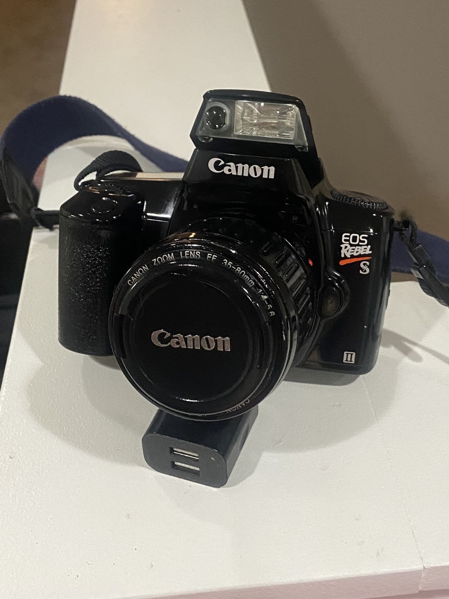 Black Canon EOS REBEL X S 35mm FILM SLR Camera Body & Lens for Sale in ...