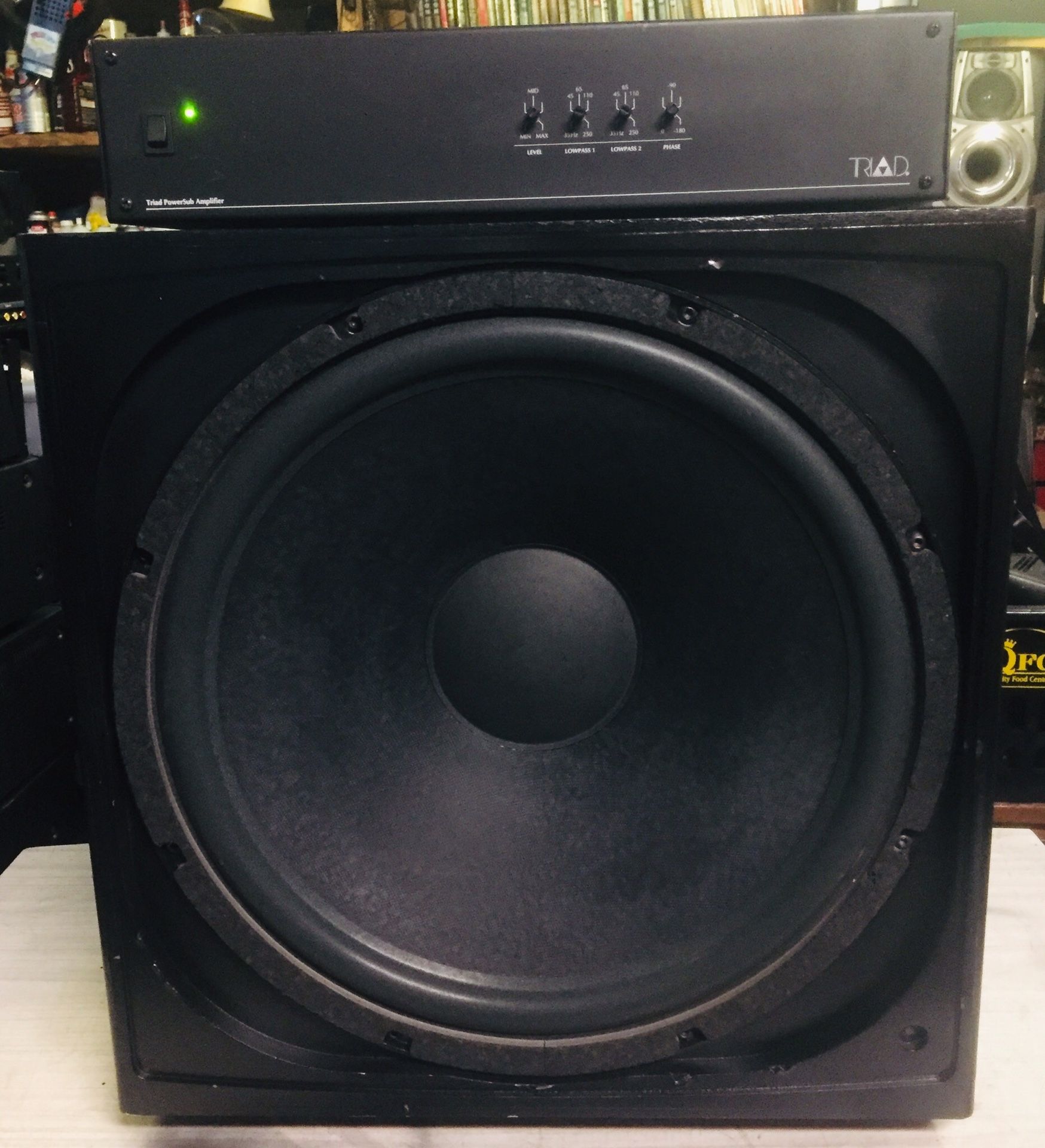 •Rare• High End Audio• Triad Platinum 18” Sub Woofer w/ Triad Bronze ...