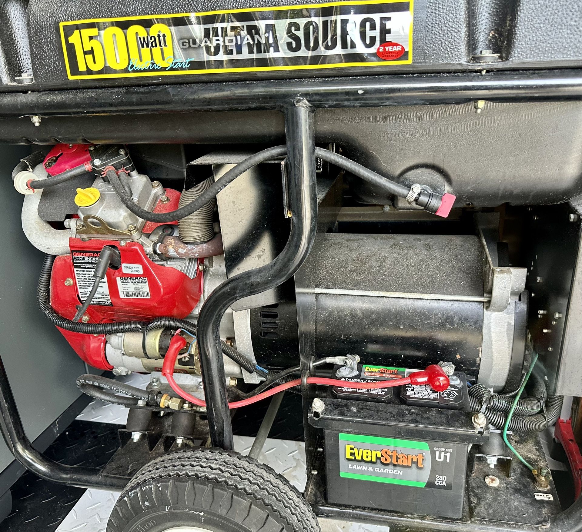 Generac Guardian 15,000 Watt Generator With Electric Start for Sale in ...
