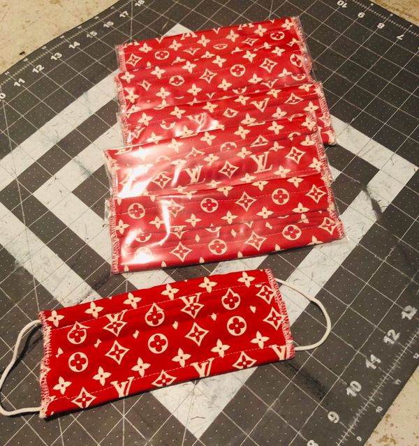 Louis Vuitton Face Mask With Red Lips | semashow.com