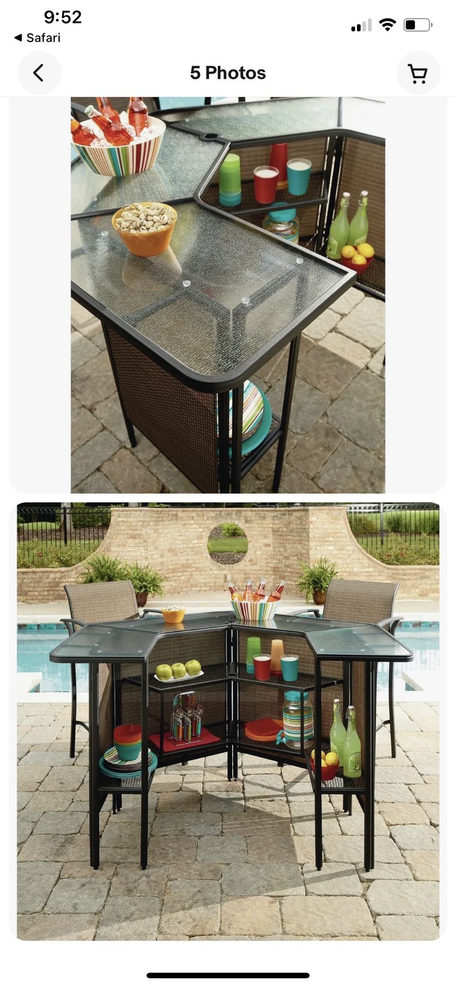 Garden oasis harrison bar table store