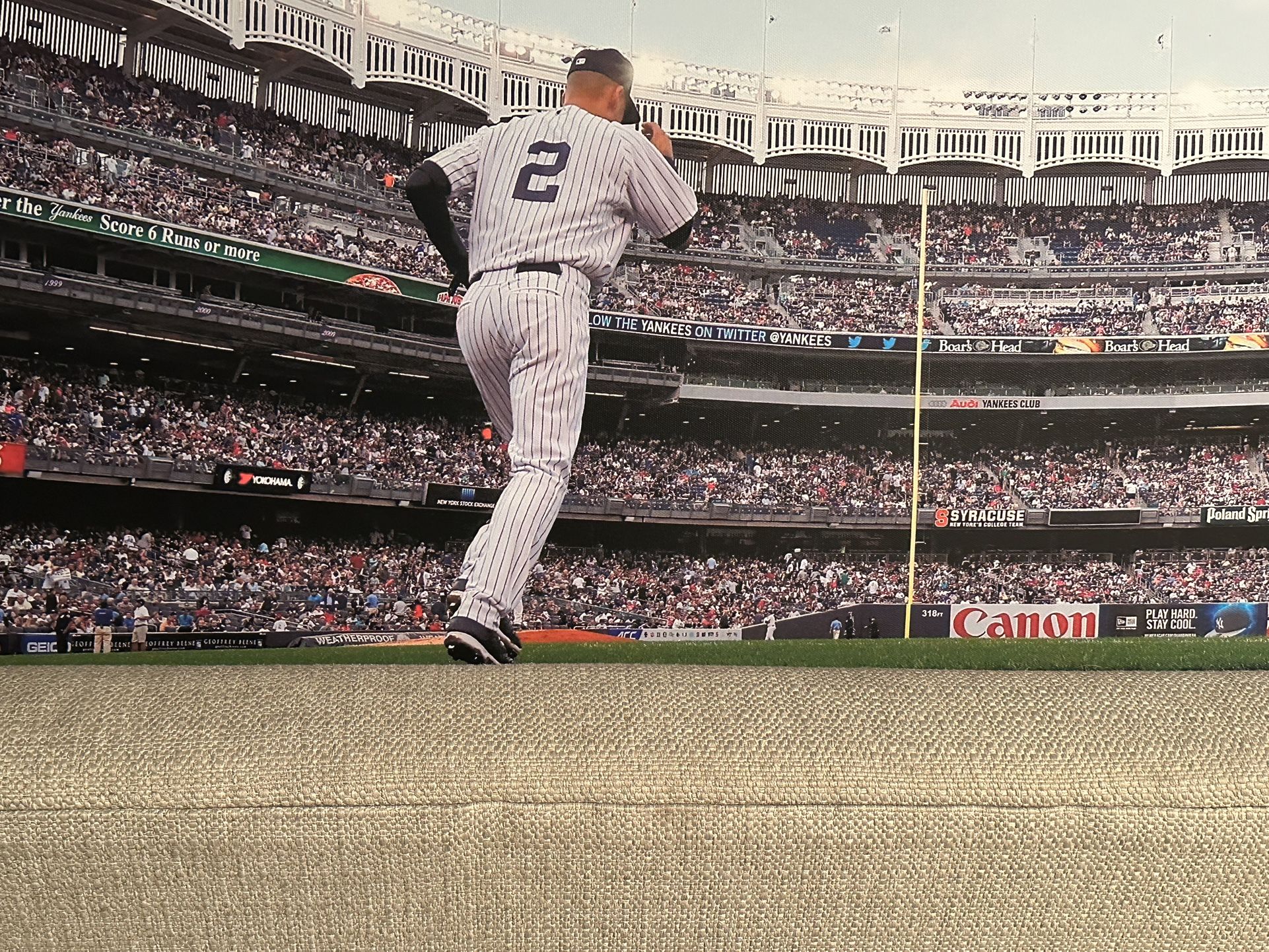Derek Jeter New Wrapped Canvas Water Color Painting New York Yankees ...